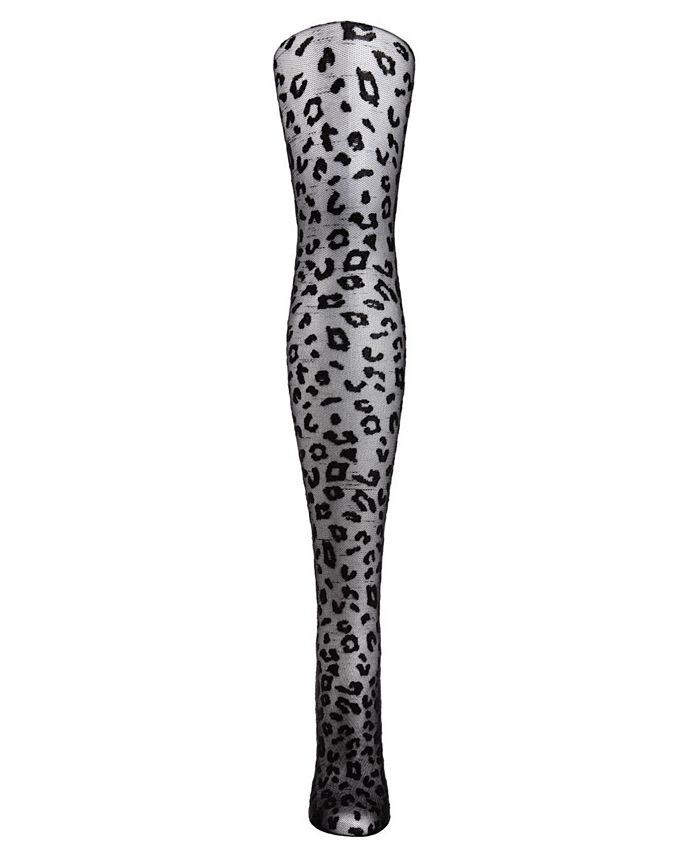 MeMoi Women's Patterned Leopard Print Sheer Tights - Macy's