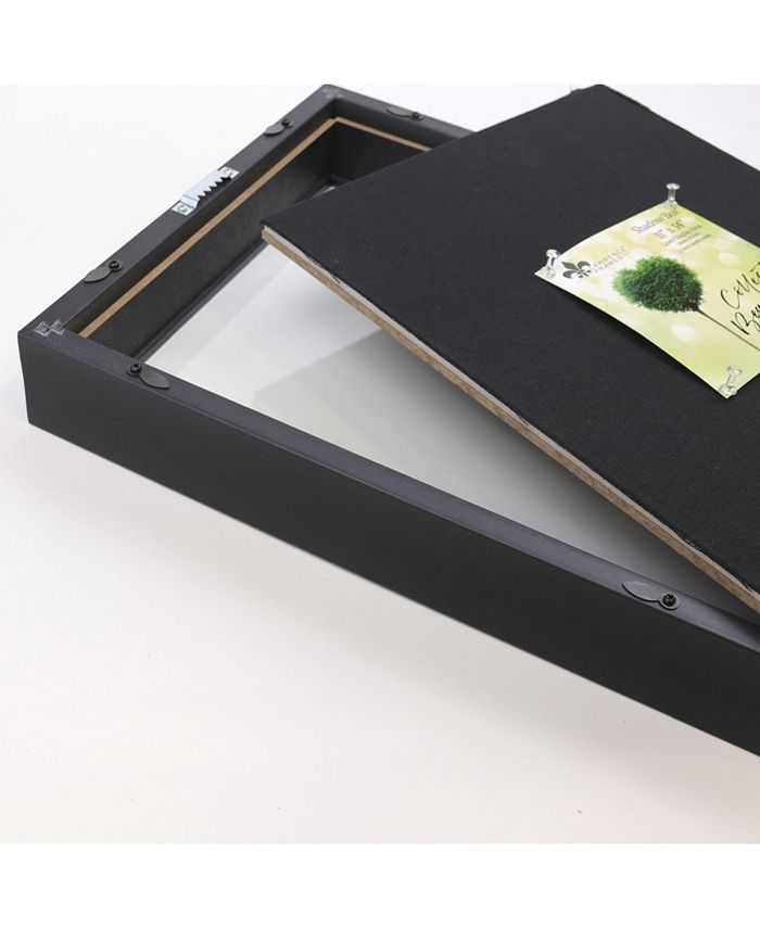 Lawrence Frames Shadow Box Frame with Linen Display Board, 11" x 14 ...