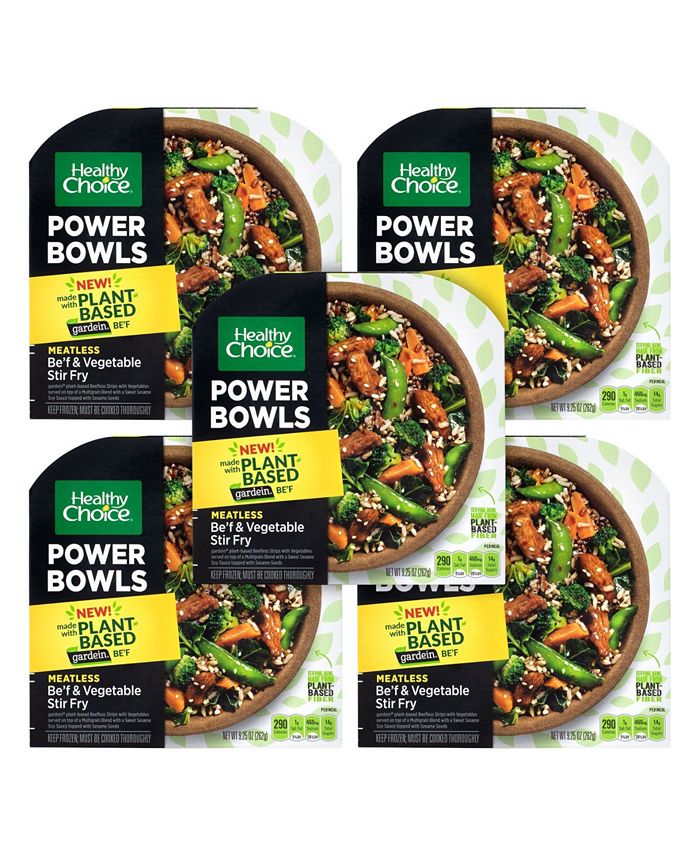 Healthy Choice Power Bowl Be'f & Veggie Stir Fry, 9.25 oz, 5 Count - Macy's