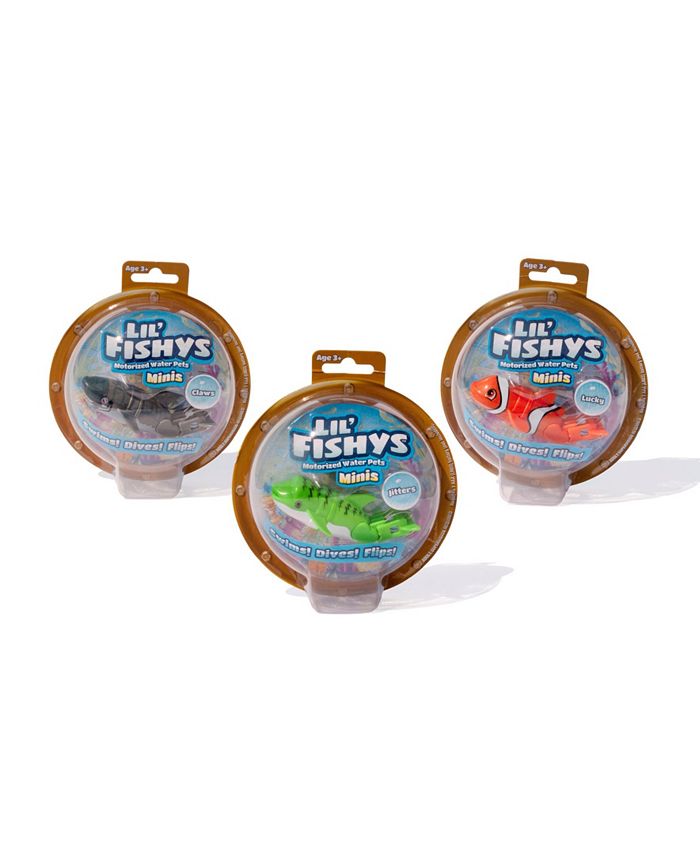 Foodie Surprise Lil Fishys Mini Fish and Shark Motorized Water Pet ...
