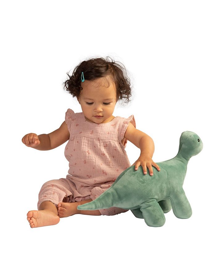 Manhattan Toy Company Stomper Velveteen-Textured Brontosaurus Dinosaur ...