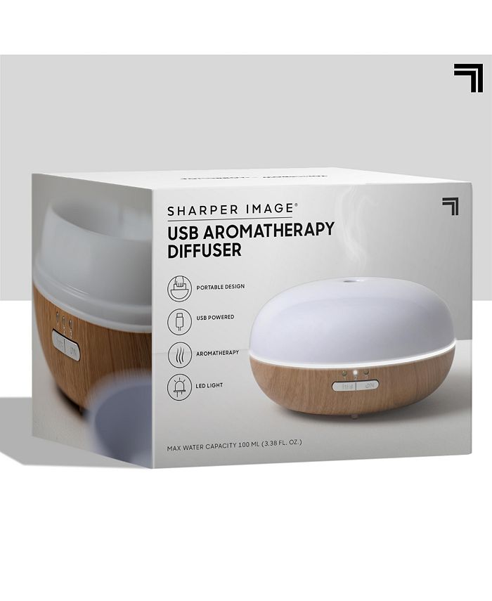 Sharper Image Diffuser Ultrasonic Aromatherapy Dome LED 100mL - Macy's
