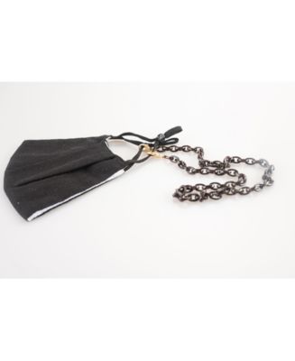 Violet & Brooks Bianca Face Mask Chain, Black - Macy's