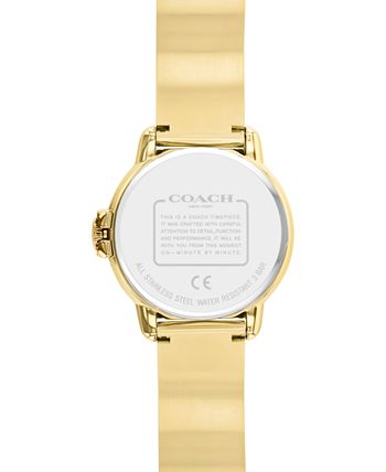 COACH Women's Arden Gold-Tone Bracelet Watch 28mm - Macy's