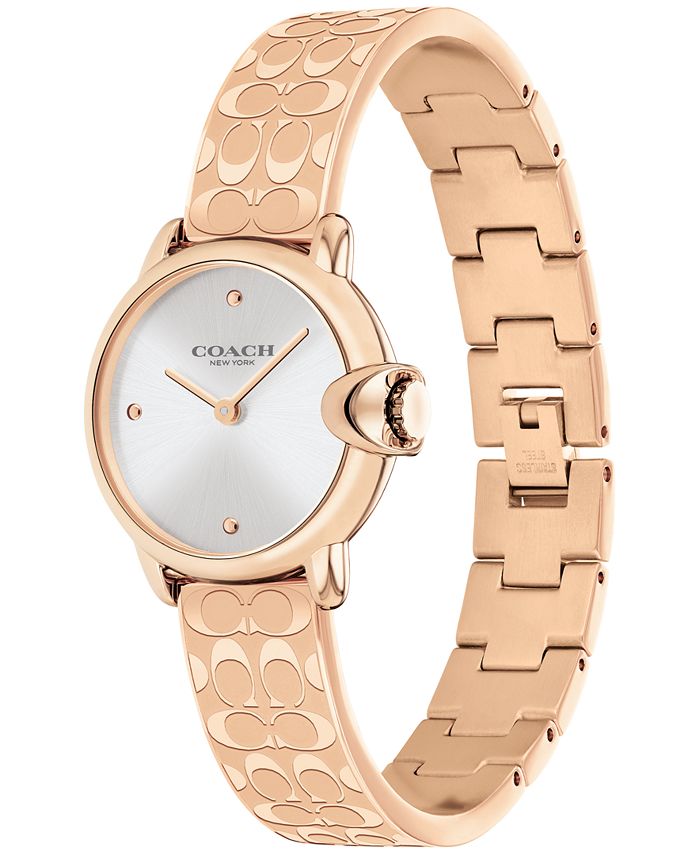 COACH Women's Arden Rose Gold-Tone Bracelet Watch 28mm - Macy's