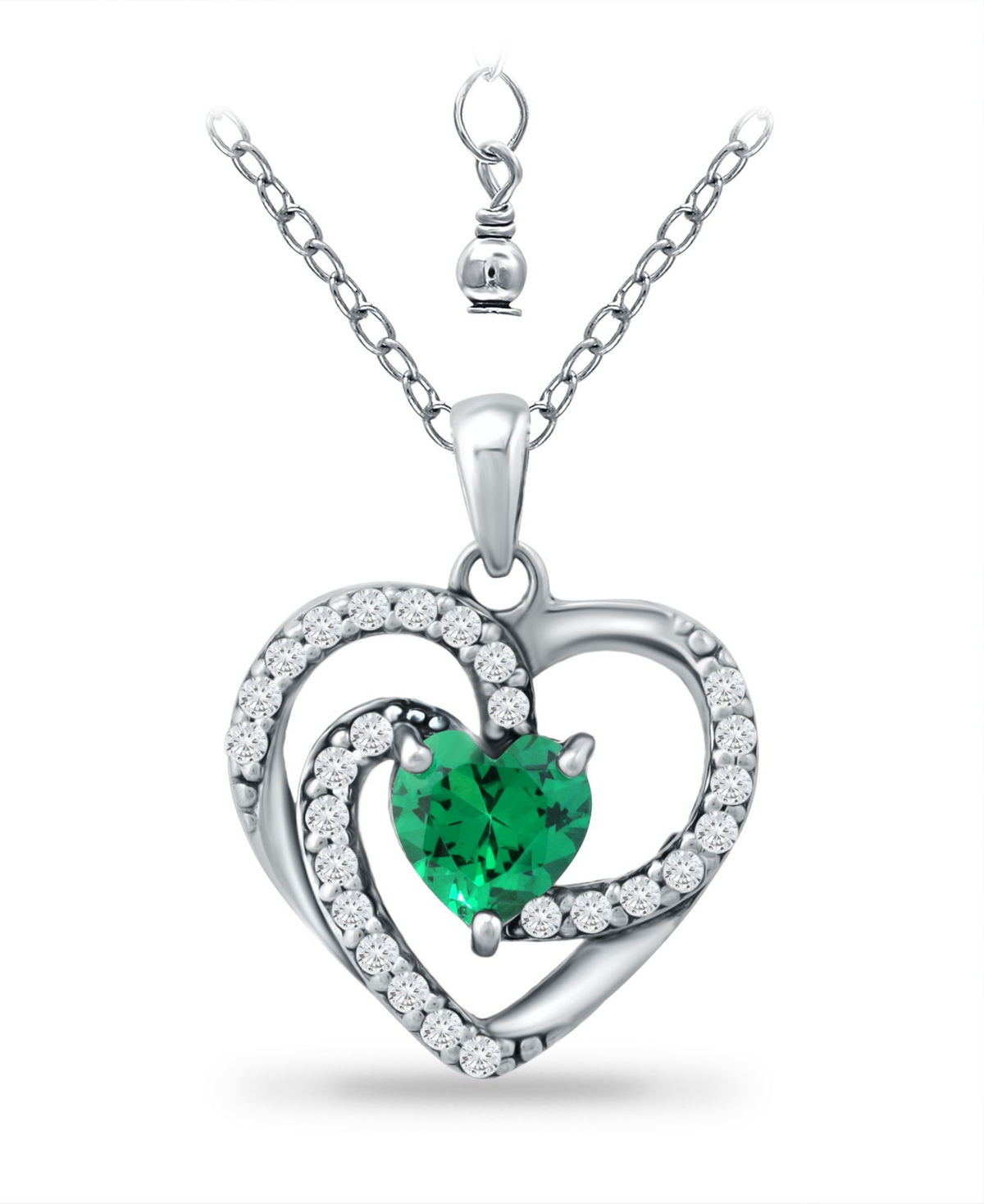 Click here for Giani Bernini Created Green Quartz and Cubic Zirco... prices