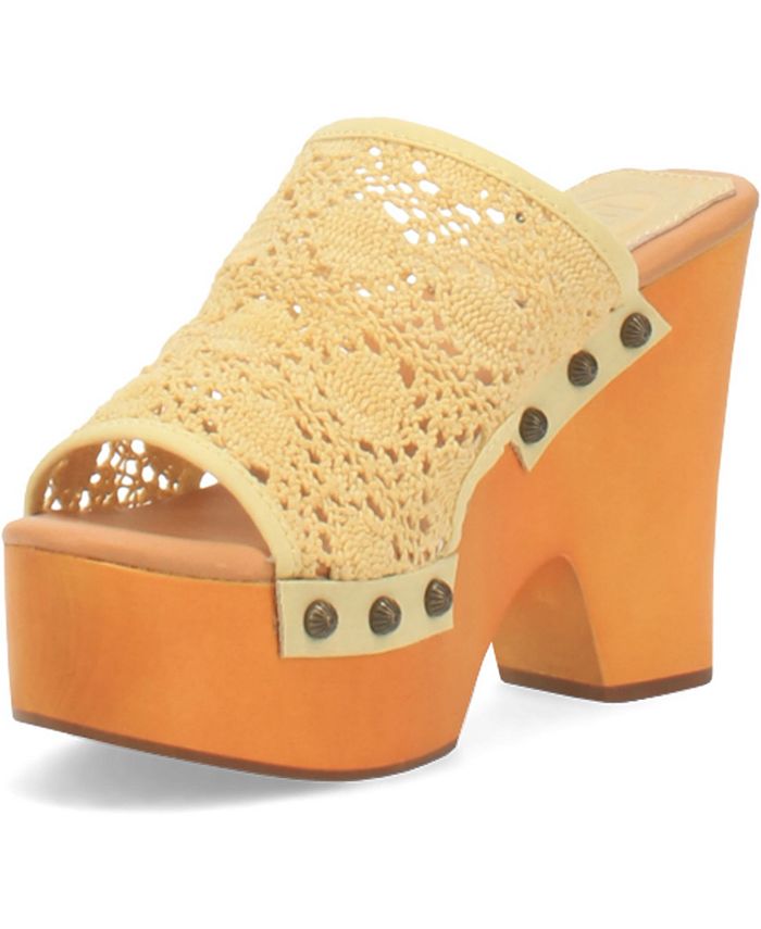 Dingo Women's Crafty Leather Platform Sandals - Macy's