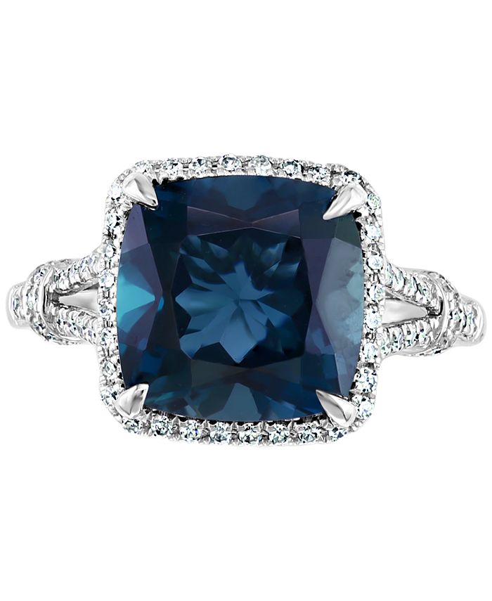 EFFY Collection EFFY® London Blue Topaz (5-1/3 ct. t.w.) & Diamond (1/4 ...
