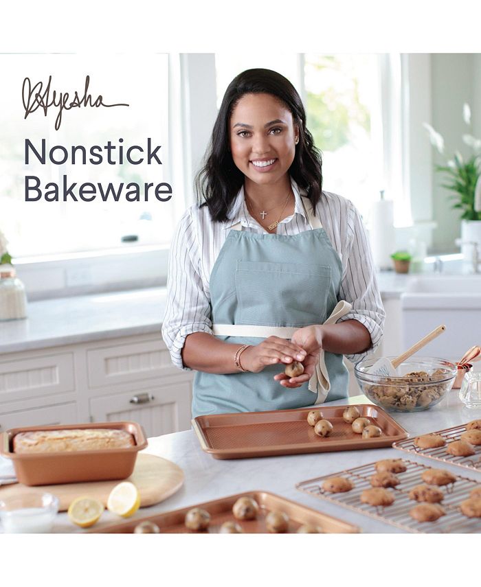 Ayesha Curry Ayesha Bakeware Nonstick Baking Pan Set, 5-Pc., Copper ...
