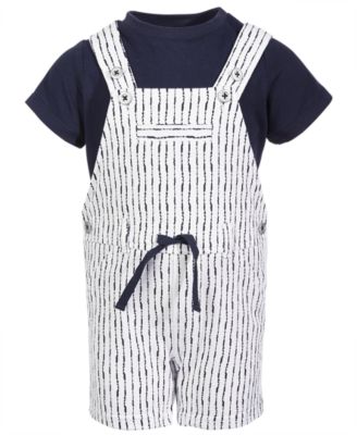 First Impressions Baby Boys Striped Shortall Set, Created for Macy's - Macy's