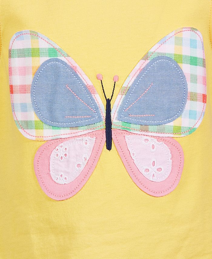 First Impressions Toddler Girls Garden Butterfly Cotton T-Shirt ...