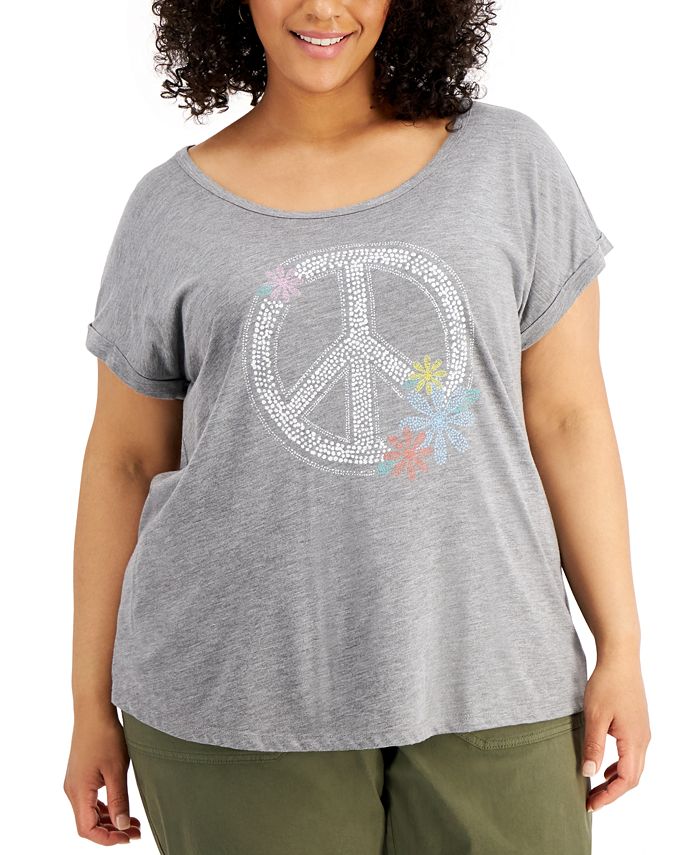 Style And Co Plus Size Graphic T Shirt Created For Macys Macys