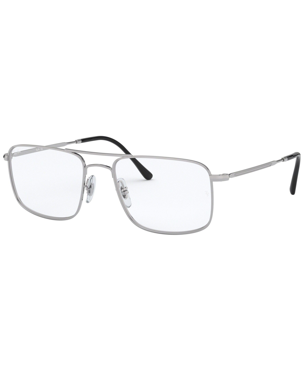 Click here for Ray-Ban RX6434 Mens Square Eyeglasses - Silver-Ton... prices