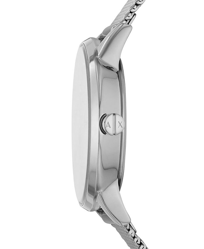 A|X Armani Exchange AX Women's Stainless Steel Mesh Bracelet Watch 28mm ...