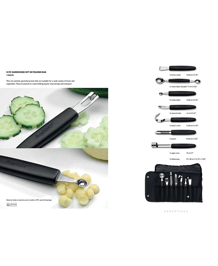 BergHOFF Essentials 7 Piece Stainless Steel Garnishing tool Set with ...