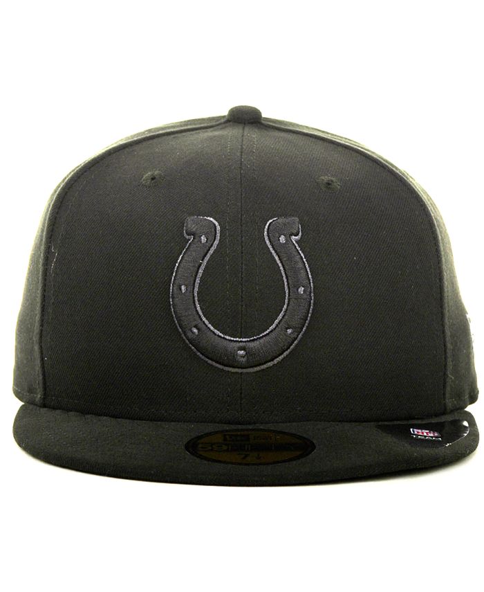New Era Indianapolis Colts Black Gray 59FIFTY Cap - Macy's
