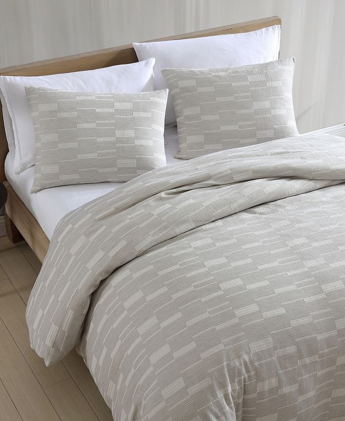 ED Ellen Degeneres Textured Geo 3 Piece Full Comforter Set - Macy's