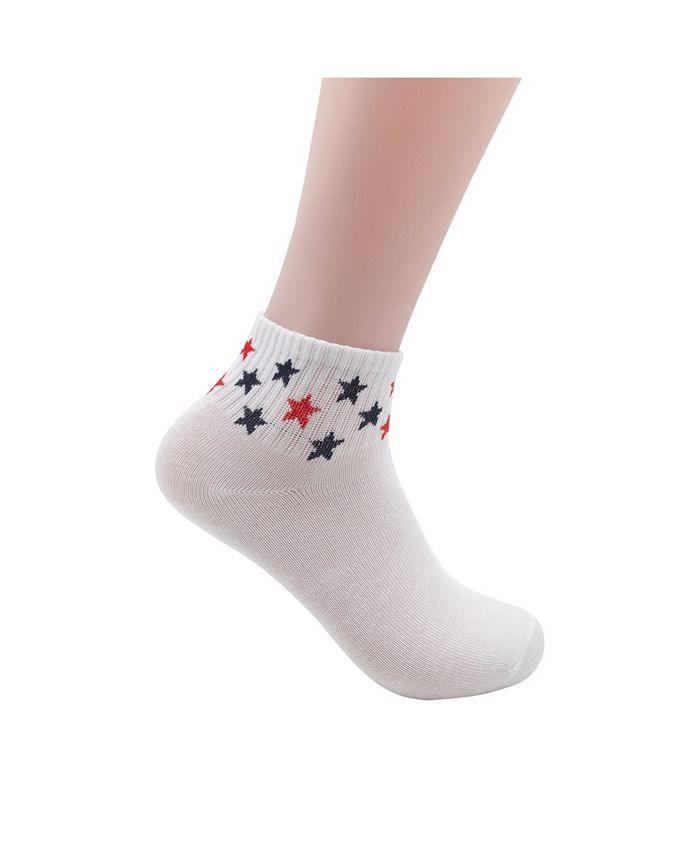 Steve Madden Women's Americana Quarter Socks, Pack of 6 - Macy's