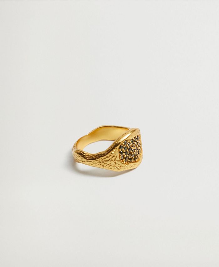 MANGO Women's Embossed Ring - Macy's