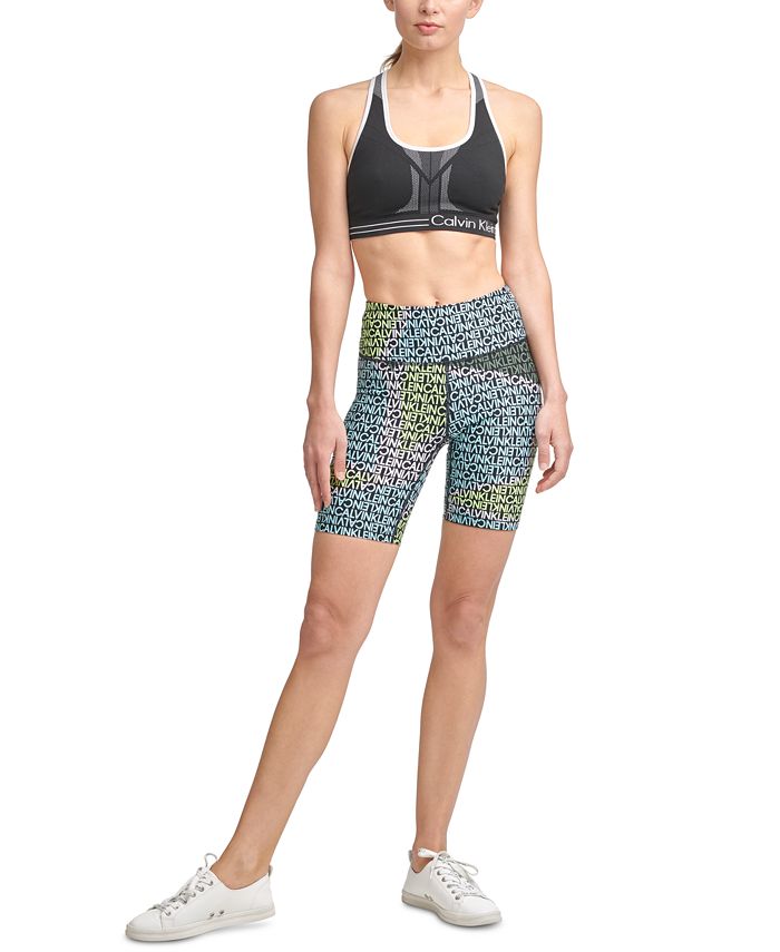 Calvin Klein Printed Bike Shorts - Macy's