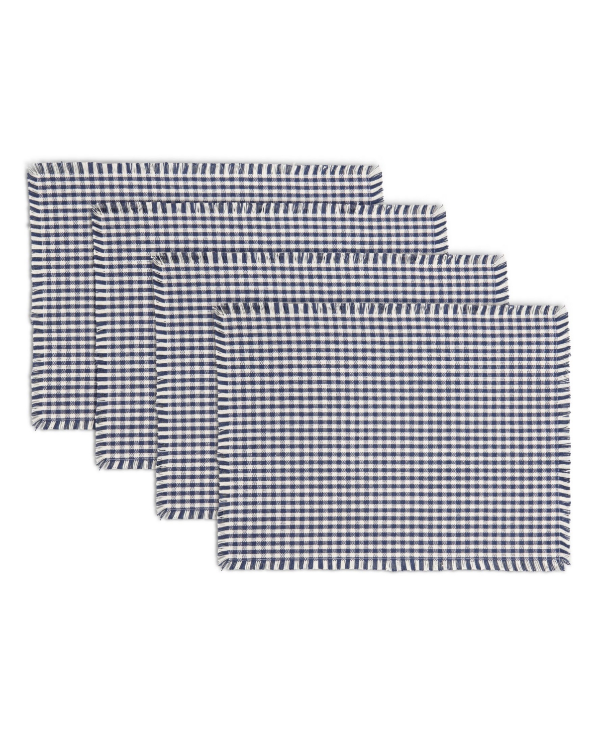 Click here for Town & Country Living Gingham Fringe Placemat Set... prices