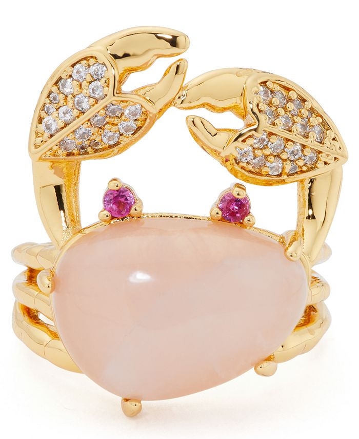 kate spade new york Gold-Tone Cubic Zirconia & Semiprecious Gemstone ...