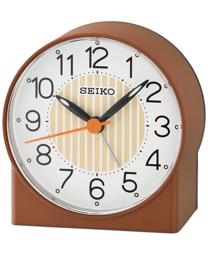 Seiko Asami Brown Alarm Clock - Macy's