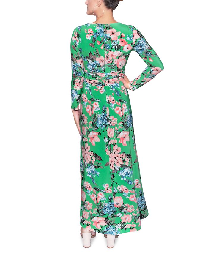 RACHEL Rachel Roy Ruched-Waist Floral-Print Maxi Dress & Reviews - Dresses - Women - Macy's