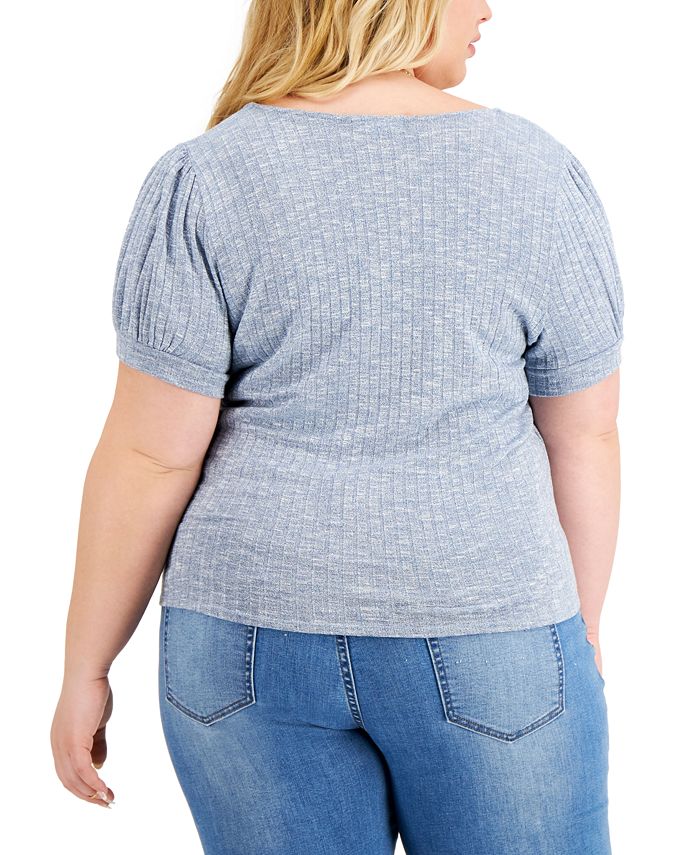 Rebellious One Trendy Plus Size Surplice Top - Macy's