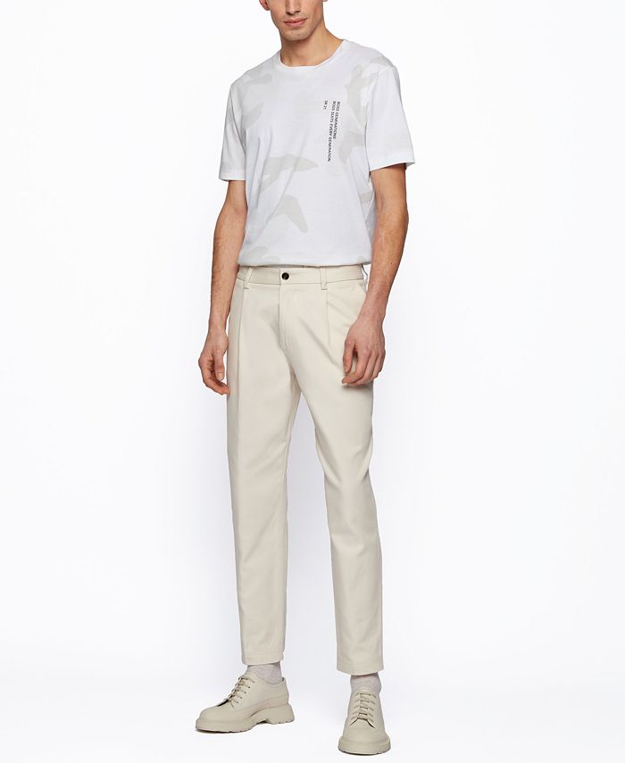 Hugo Boss Men's Camouflage Slogan T-Shirt - Macy's