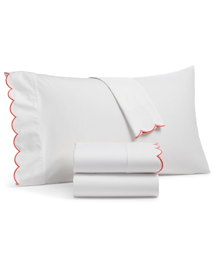 Martha Stewart Collection Closeout Scalloped 400 Thread Count 100