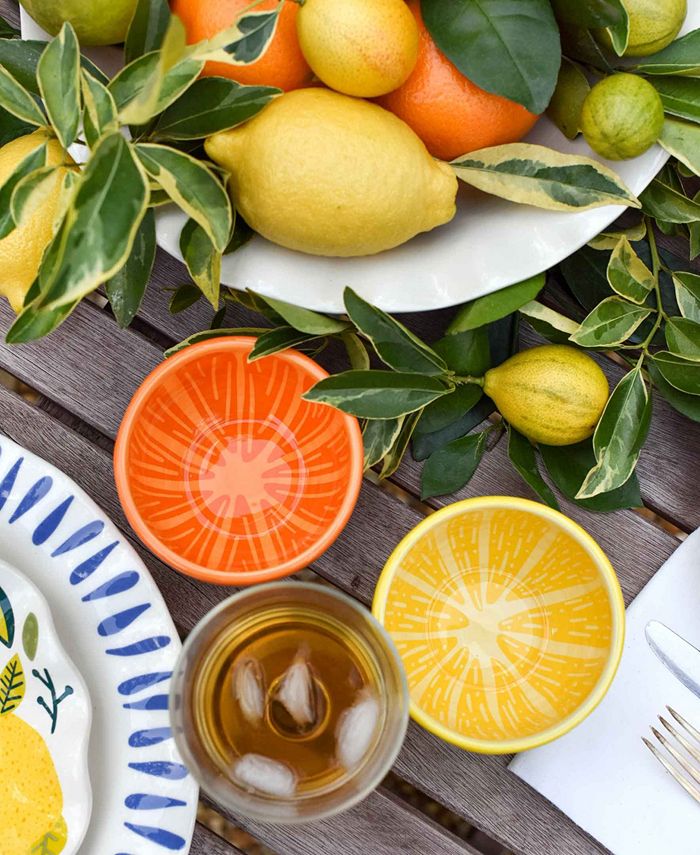 Coton Colors by Laura Johnson Orange Appetizer Bowl - Macy's