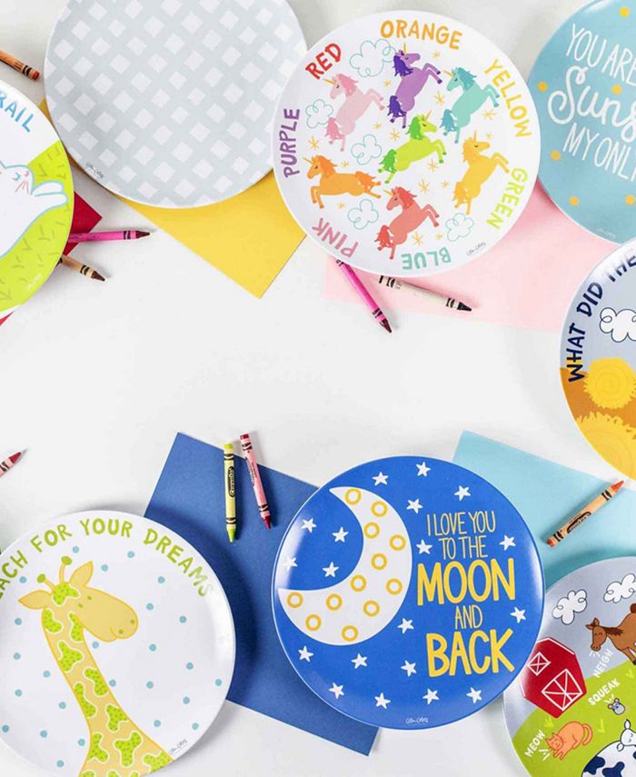 Coton Colors by Laura Johnson I Love You To The Moon Melamine Dinner ...