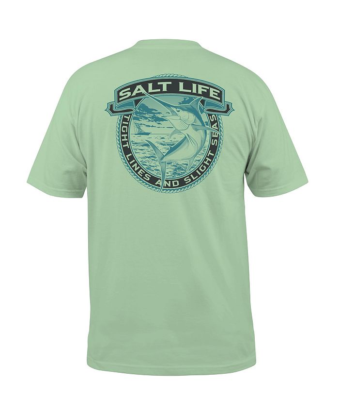 Salt Life Mens Tight Lines Slight Seas Short Sleeve Tee - Macy's