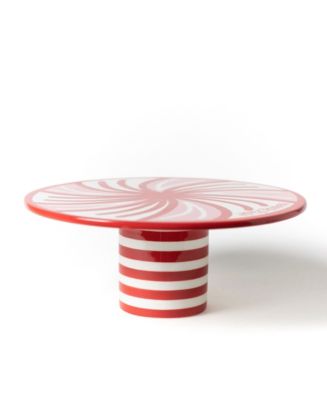 Happy Everything by Laura Johnson Happy Christmas Peppermint Cake Stand ...