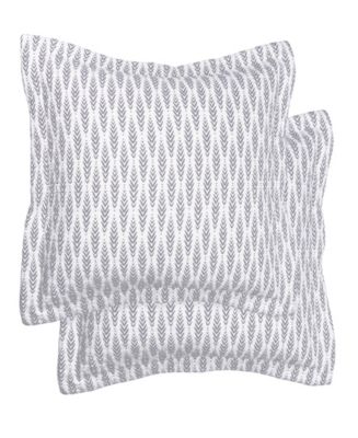Levtex Melina Tropical Repeating Leaf 2-Pc. Sham Set, European - Macy's