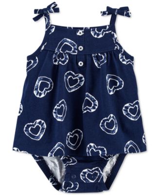 Carter's Baby Girls Heart Tank Sunsuit - Macy's