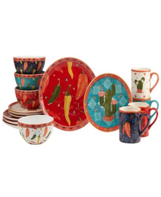 Santa Fe 16 Piece Dinnerware Set - Macy's