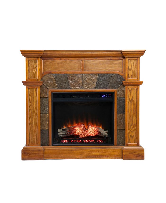 Southern Enterprises Cerl Corner Convertible Electric Fireplace with ...