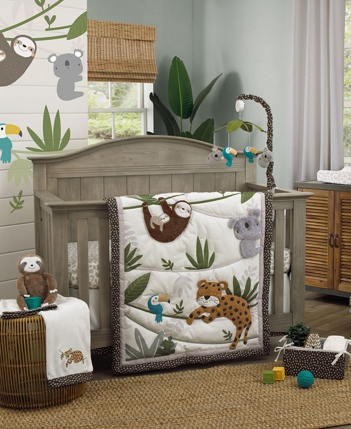 NoJo Jungle Gym Photo Op Nursery Fitted Crib Sheet - Macy's