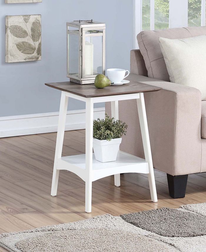 Convenience Concepts Alpine End Table with Shelf - Macy's