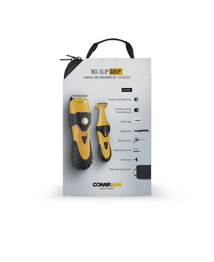 Conair Man Deluxe Cut and Groom 21-Piece Clipper Trimmer Set - Macy's