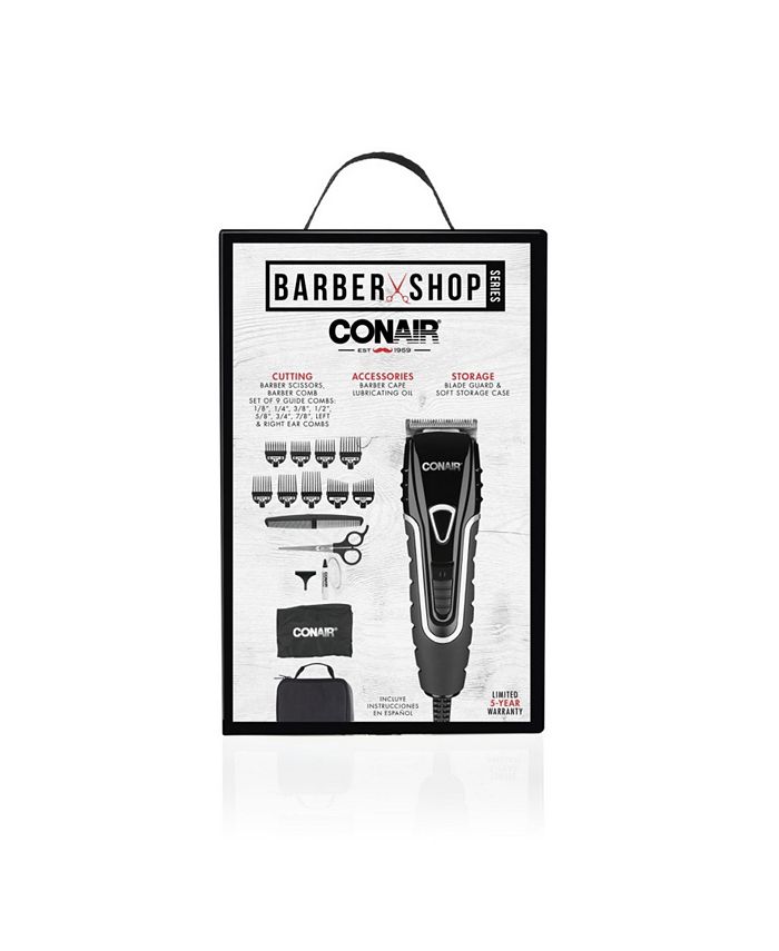 Conair Barbershop Series Professional Home 15-Piece Haircut Kit - Macy's