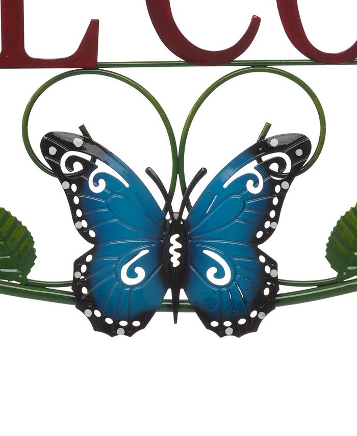 Glitzhome Whimsical Welcome Wall Decor - Macy's