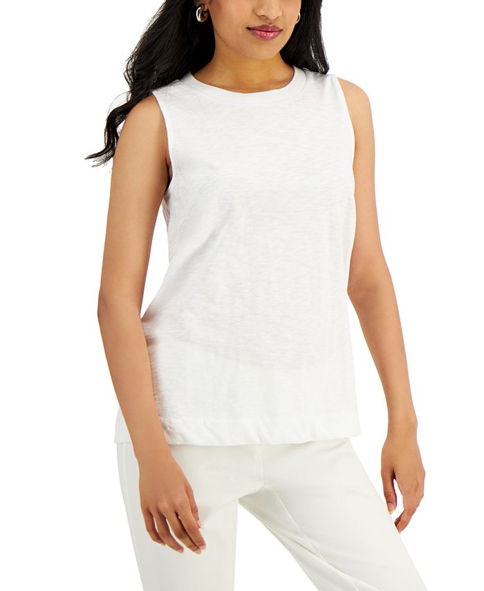 Alfani High-Neck Tank Top, Created for Macy's - Macy's