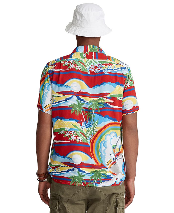 Polo Ralph Lauren Men's Classic-Fit Tropical Camp Shirt & Reviews ...