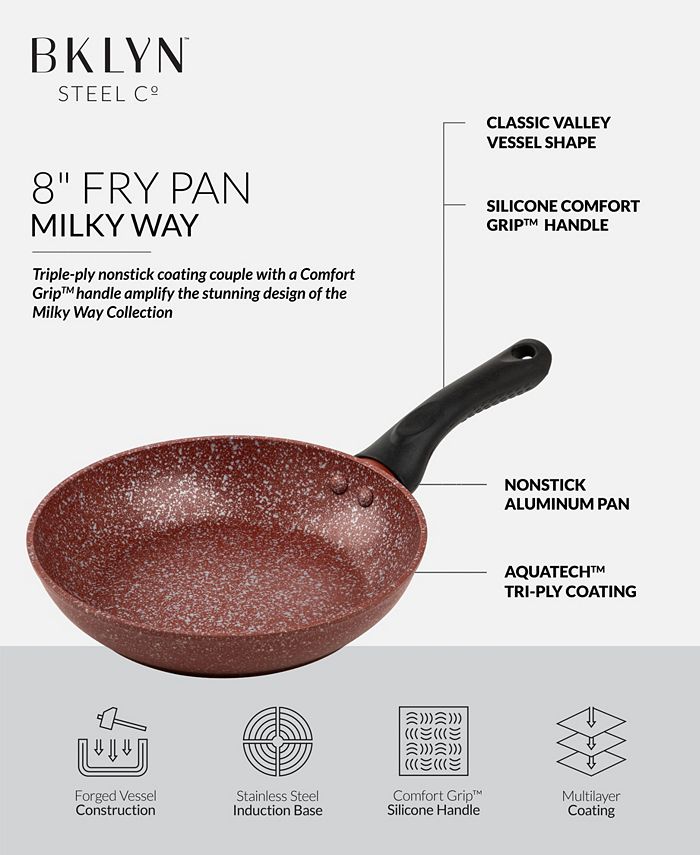Brooklyn Steel Co. Milky Way 8" Nonstick Forged Aluminum Frypan with ...