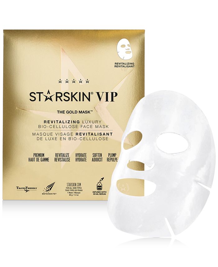 STARSKIN The Gold Mask Revitalizing Luxury Bio-Cellulose Face Mask ...
