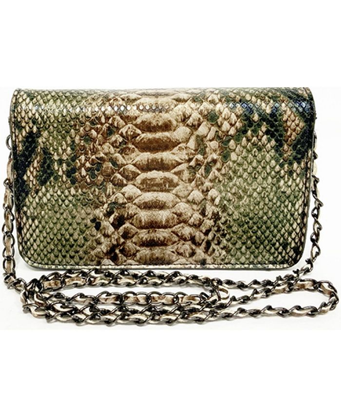Badgley Mischka Women's Square Leopard Chain Mini Everyday Bag ...