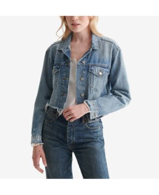 Lucky Brand Women's Cut Off Jean Trucker Jacket - Macy's